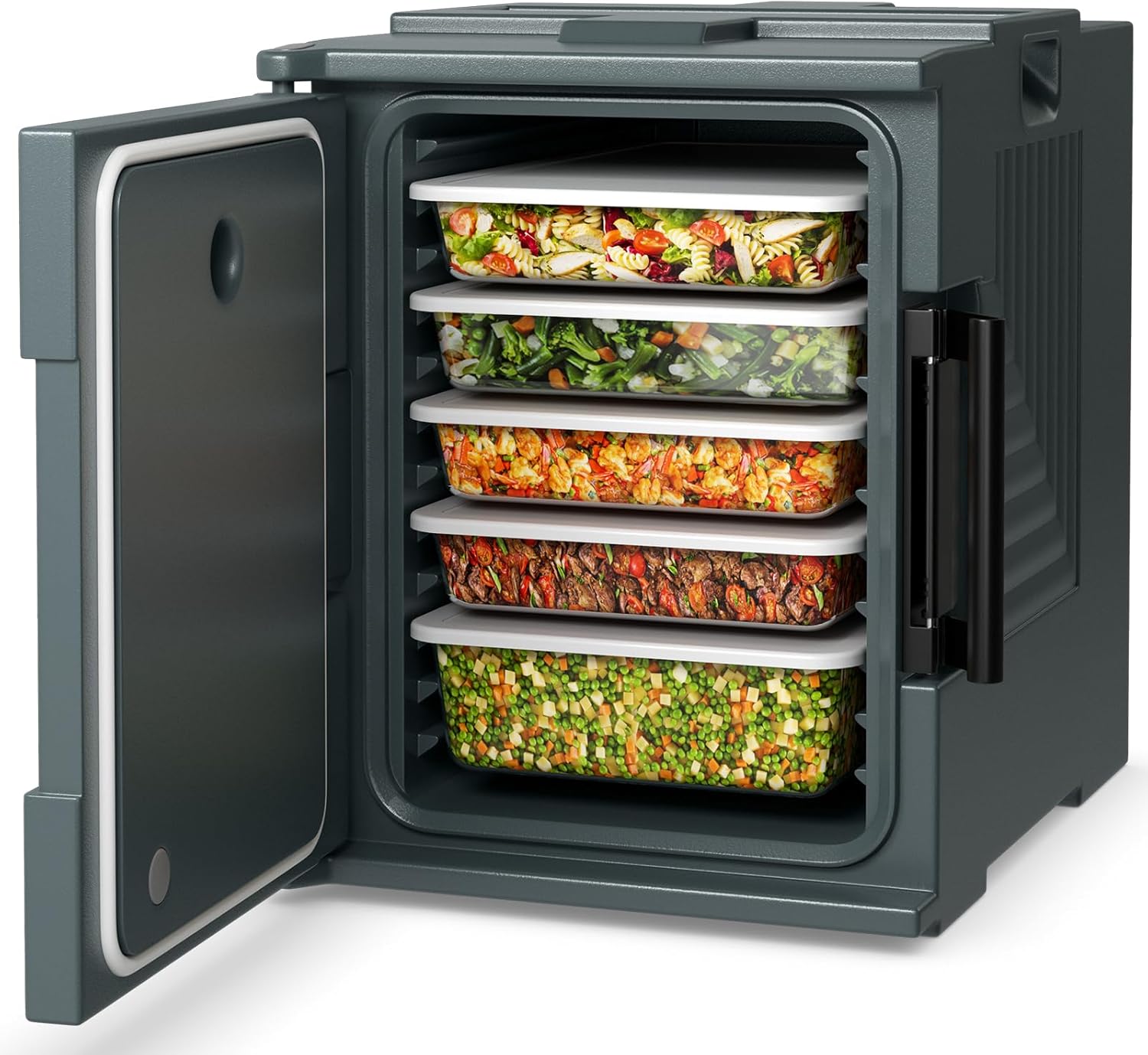 COSTWAY Insulated Food Pan Carrier, 95 Qt Hot Box Catering for 6 Full ...