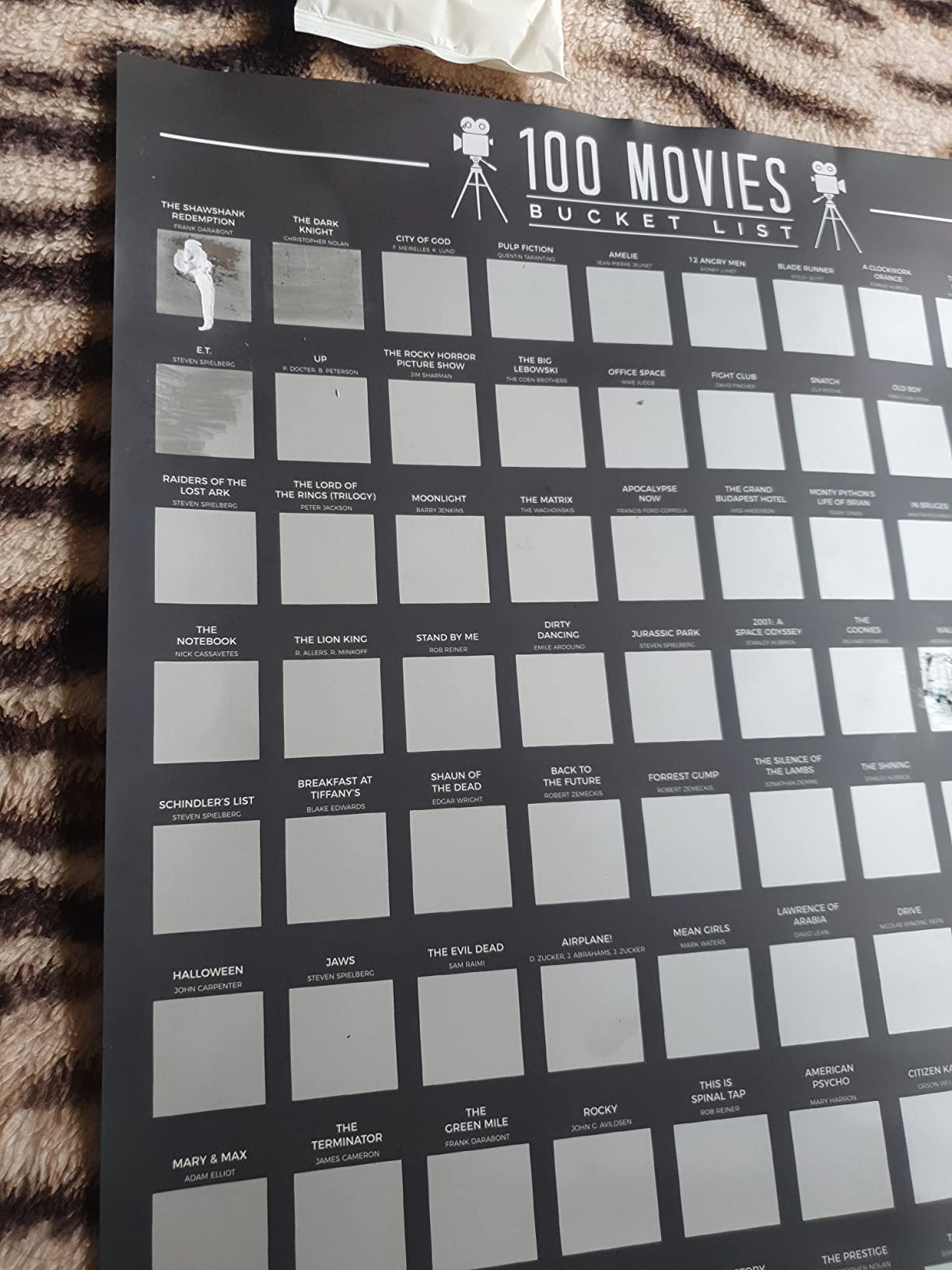 Gift Republic 100 Movies Bucket List Scratch Poster : Amazon.com.au: Home