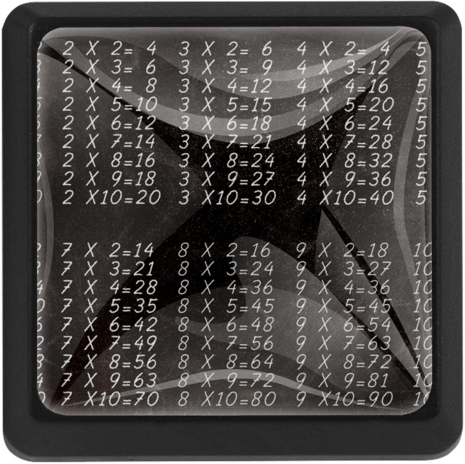 Multiplication Tables Math (3) Square Cabinet Handles and Knobs 3 Pack ...