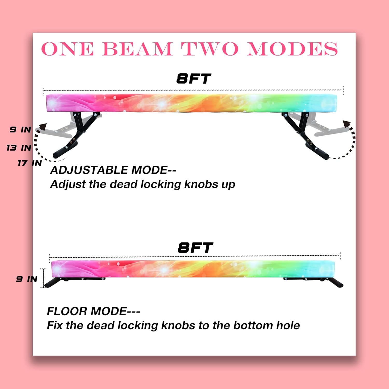 Adjustable Balance Beam for Kids 8FT Gymnastics Beam Philippines | Ubuy
