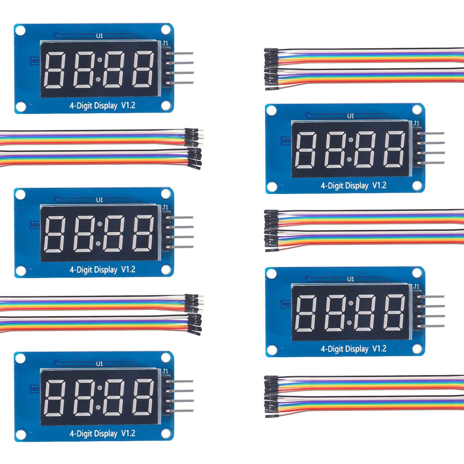 5pcs Tm1637 0 56 4 Bits Digital Led Display Module | Desertcart INDIA