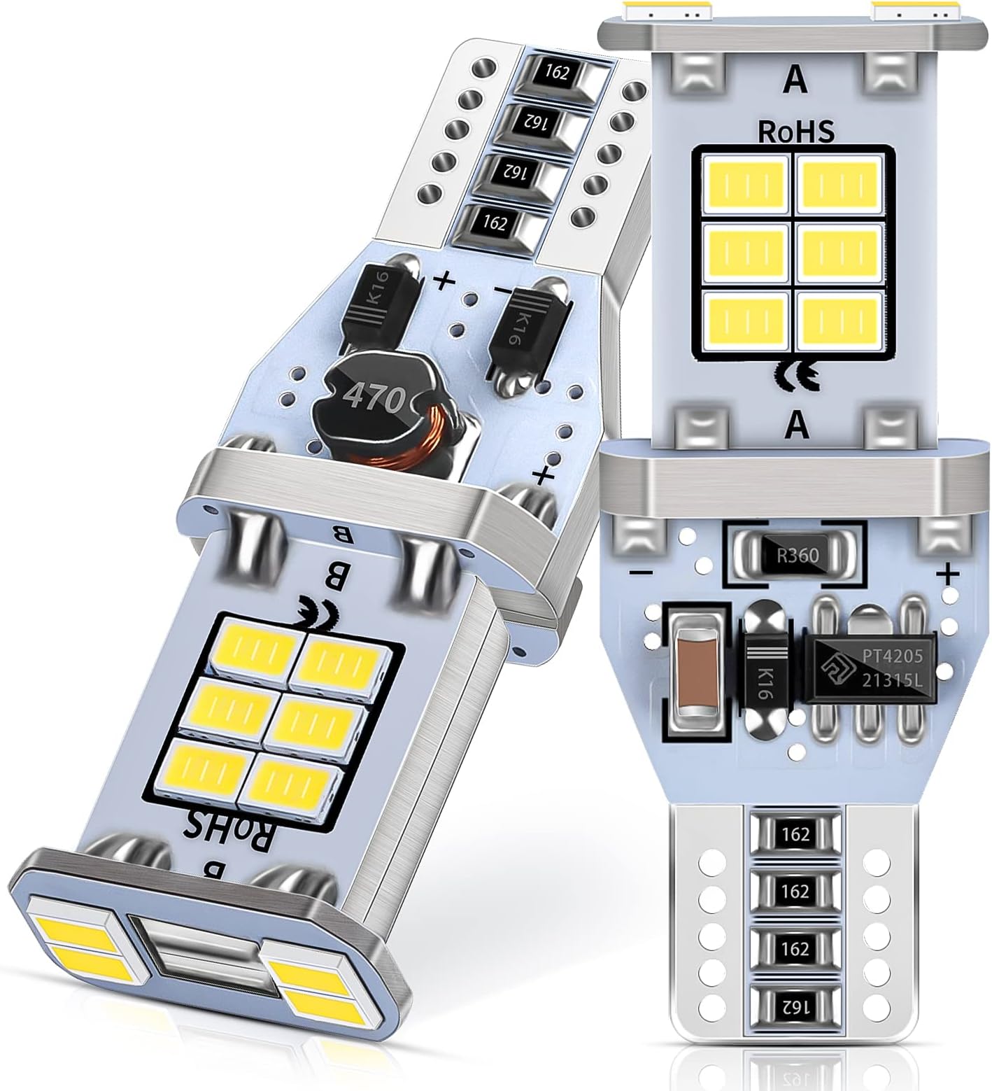 Amazon.com: GJTIANXK 912 921 T15 906 922 W16W LED Bulb for Backup Light ...