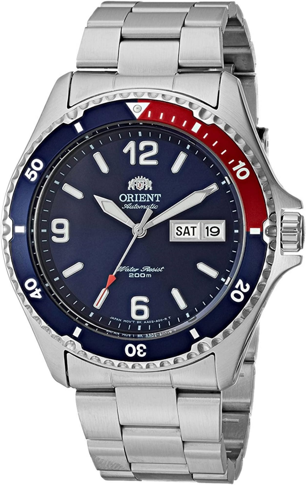 Orient Unisex Erwachsene Analog Automatik Uhr mit Edelstahl Armband ...