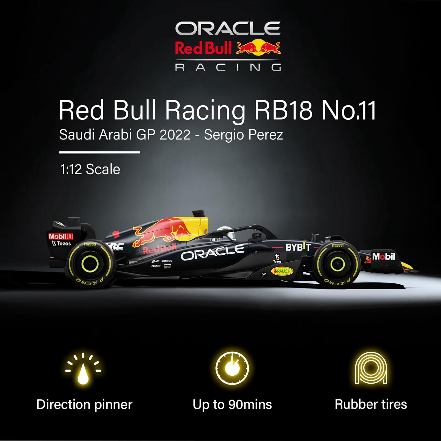 Voltz Toys Auténtico auto con licencia 112 F1 RedBull Rb18 de control ...