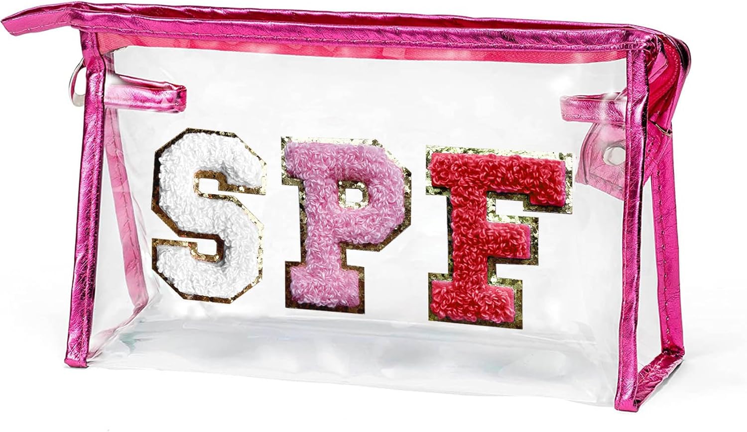 Amazon.com: COSHAYSOO Clear Makeup Bag Preppy Sunscreen Zipper Pouch Transparent Beach Pool ...