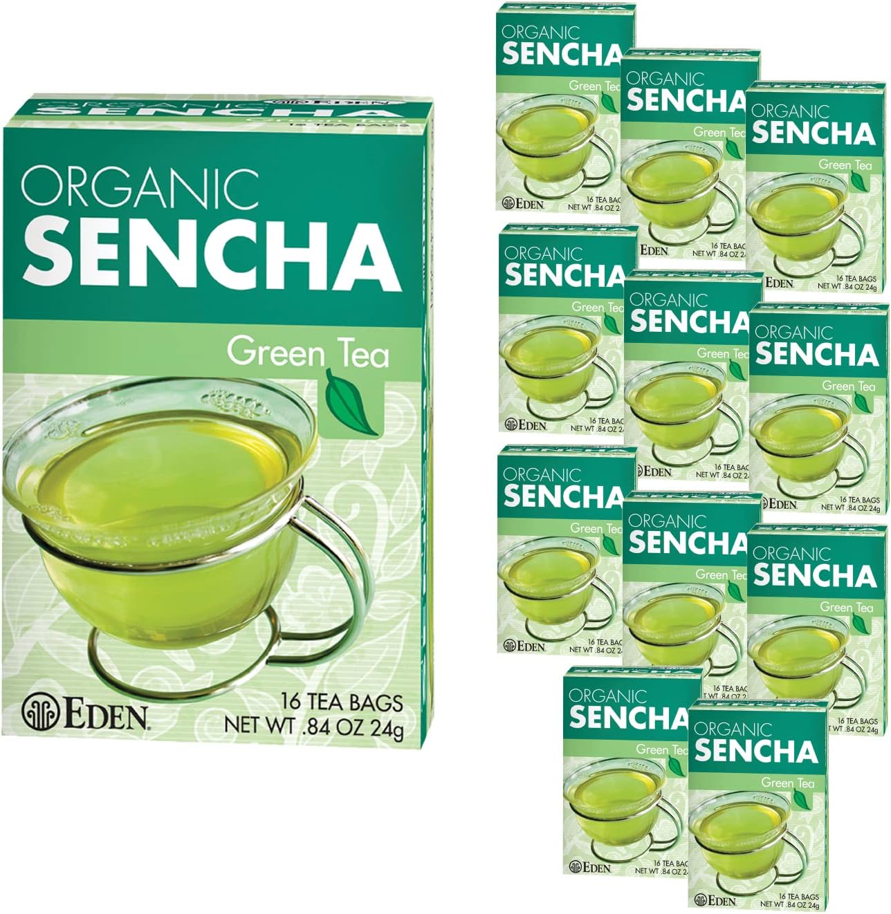 Amazon.com : Eden Foods Tea Sencha Green Organic, 16 ct : Eden Foods ...