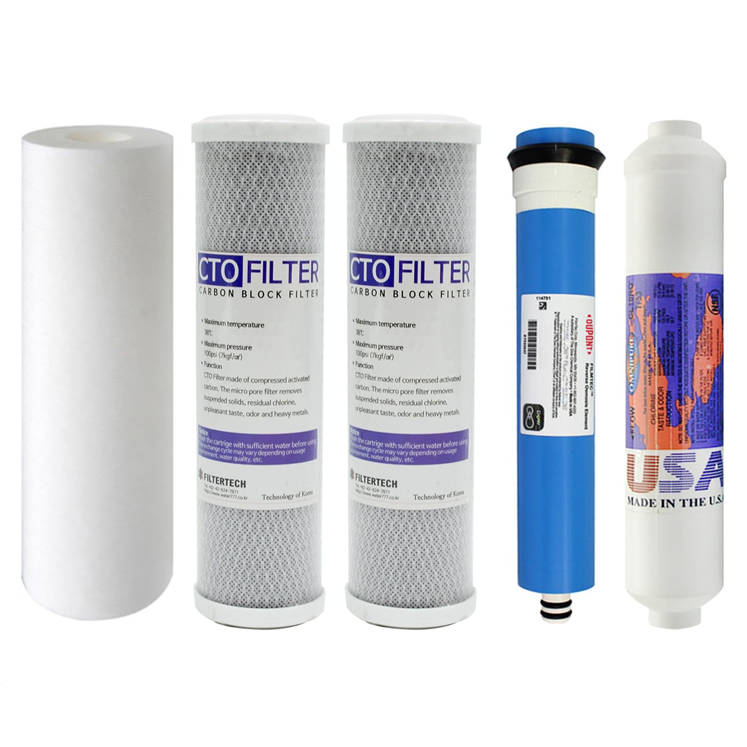 Amazon.com: Proline Plus RO Replacement Compatible Filter Kit - Made in ...