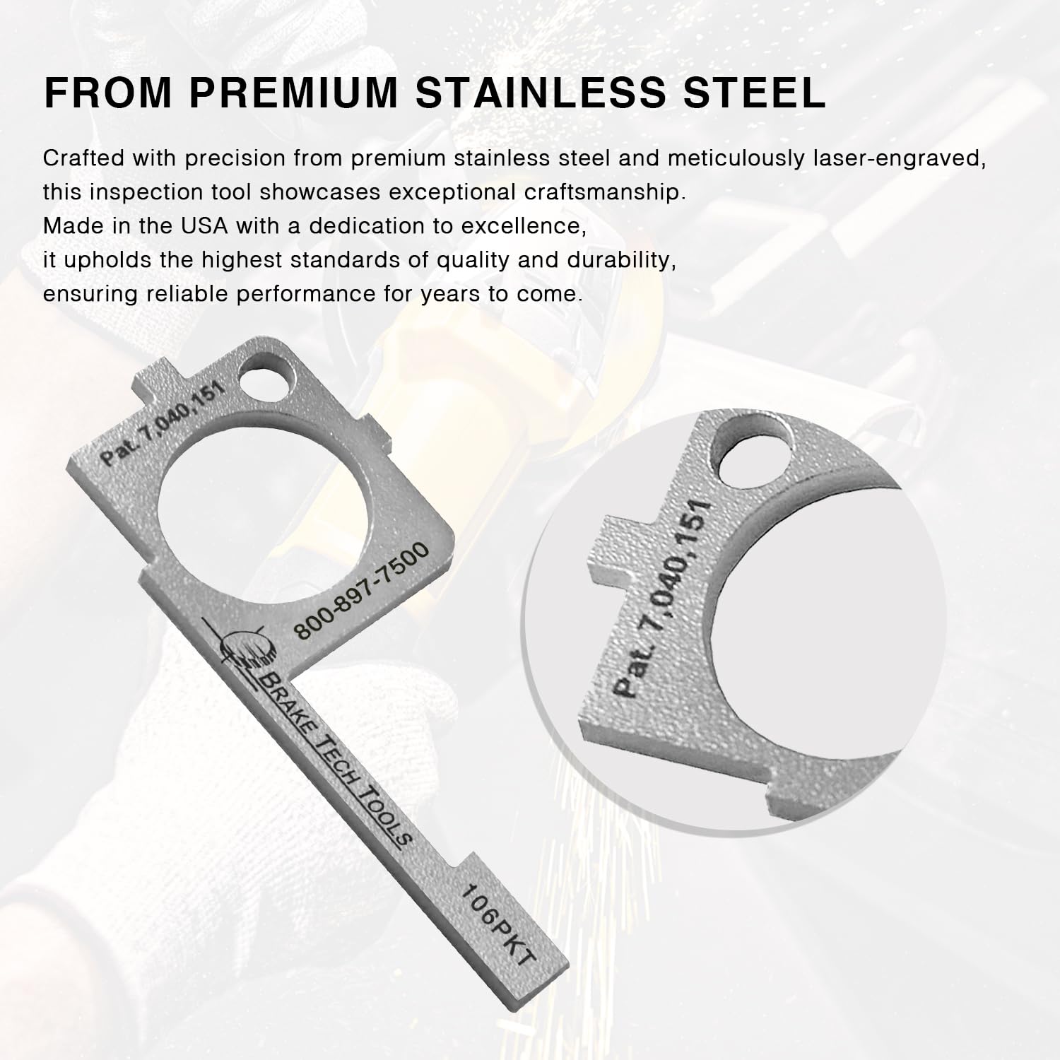 Brake Inspection DOT Original Truck Inspector Tool - All-in-One Pre ...