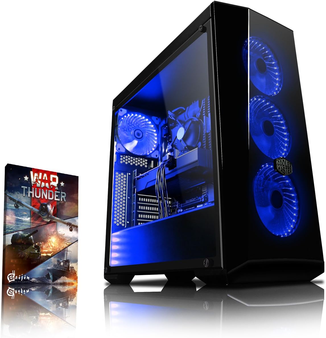 Vibox Gaming Desktop PC - (Blue) (AMD FX-Series Ryzen 7 Processor, 8 GB ...