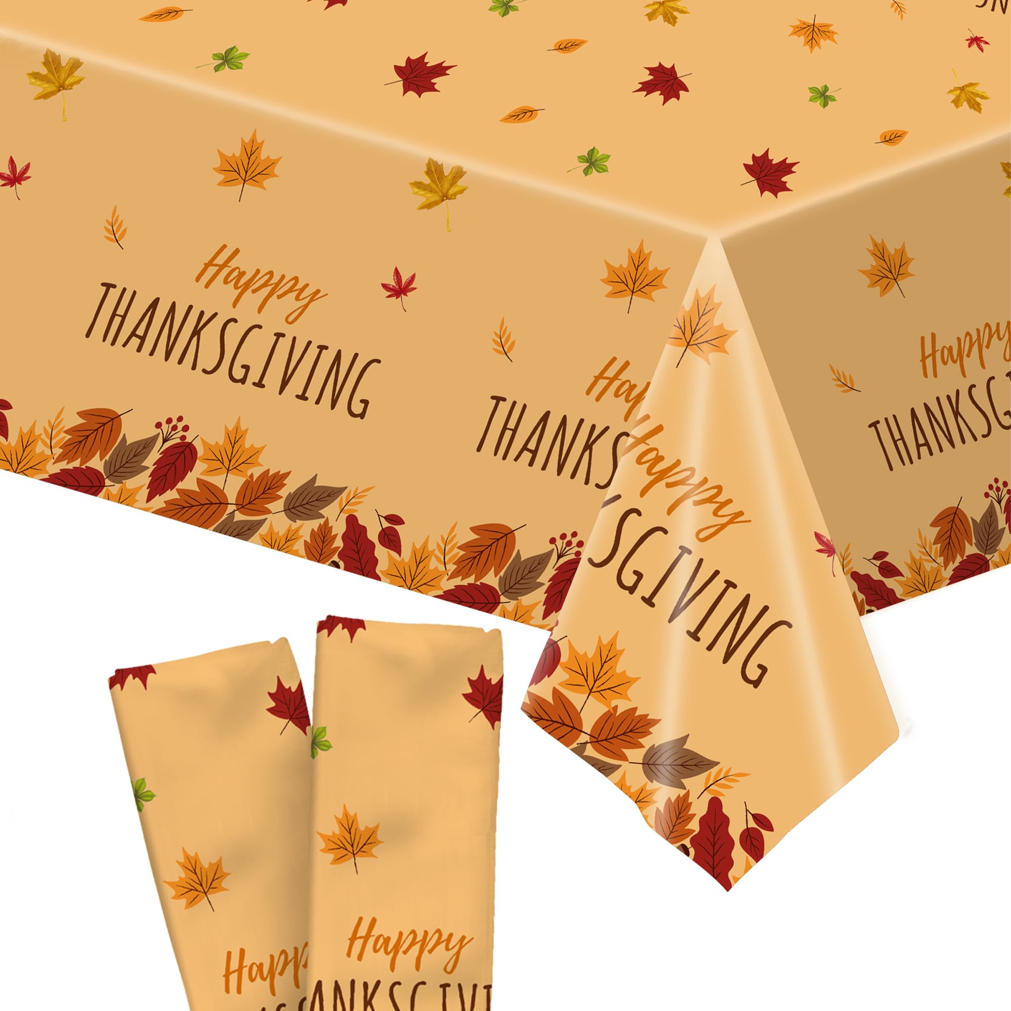 Amazon.com: KatchOn, Thanksgiving Tablecloth Disposable Rectangle ...