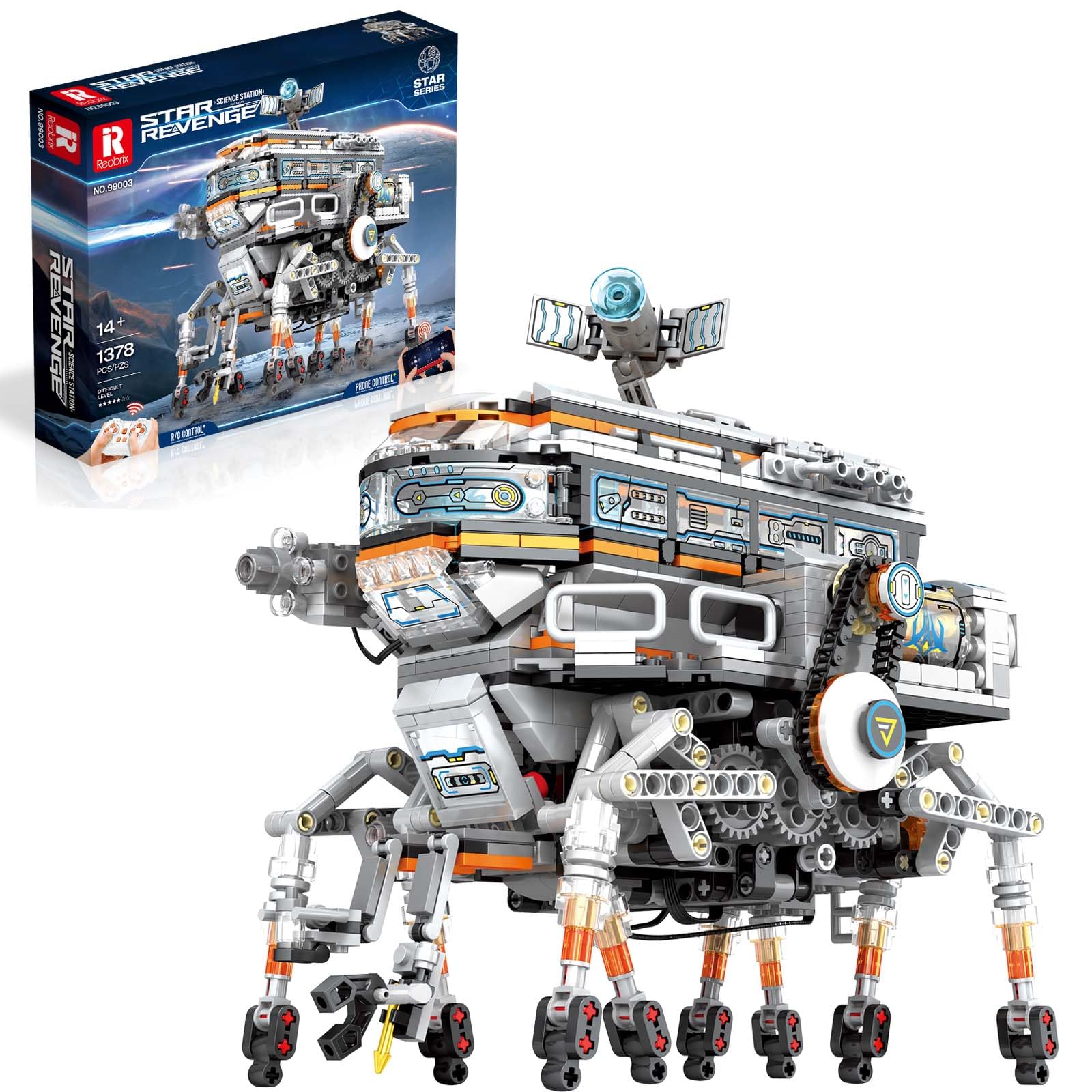 Reobrix 99003 Space Science Station Roving Vehicle Building Blocks Set ...