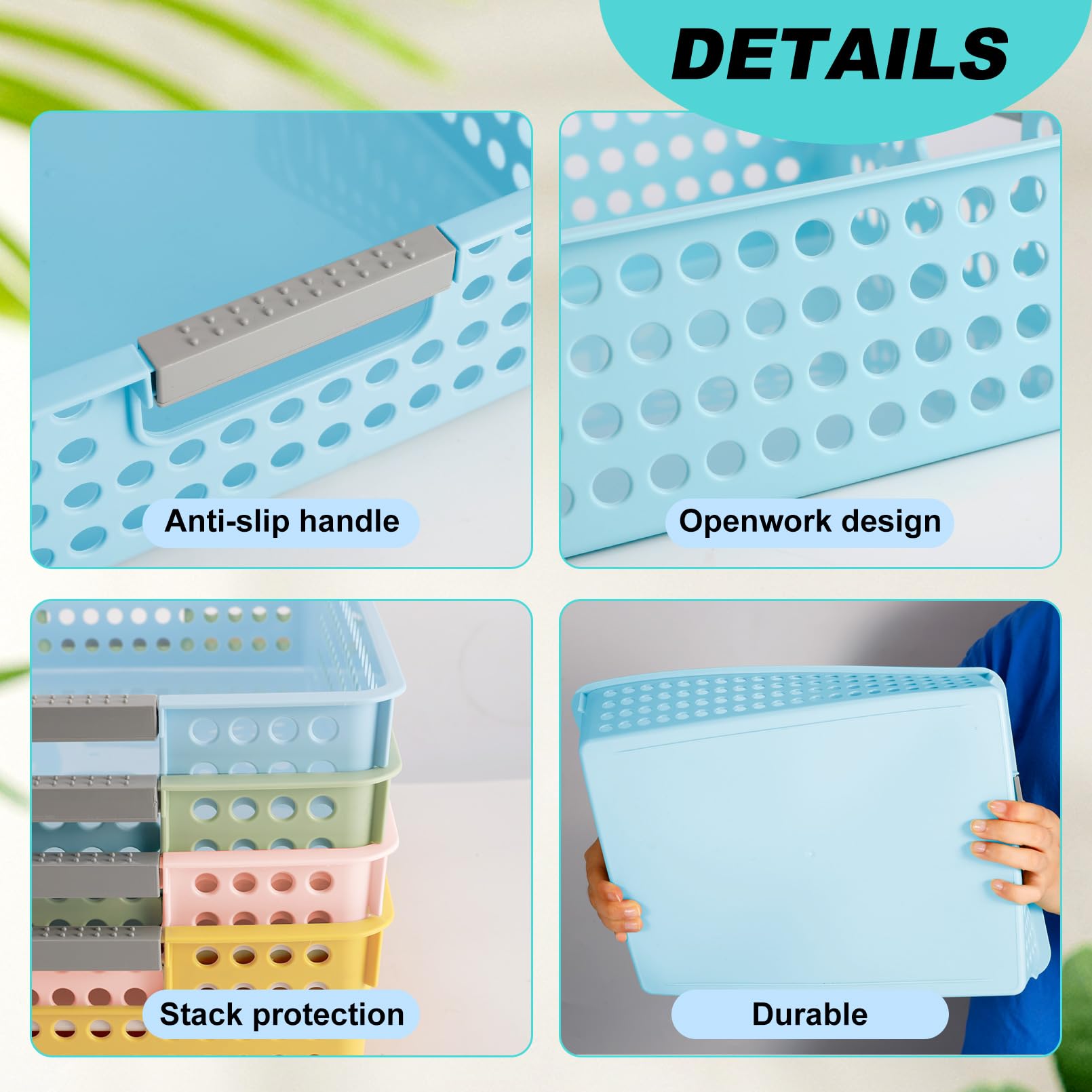 Snapklik.com : Cptoion Turn In Trays Classroom,4 Pack Paper Trays For ...