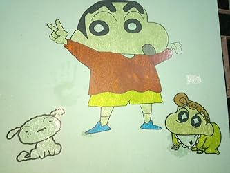 Wallstick Shin Chan with Hima and Sheero wallsticker (Vinyl 70 cm x 45 ...