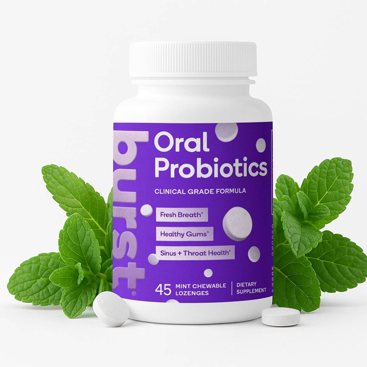Burst Dental Probiotics (45 Count) | Healthy Oral Cavity, Bad Breath ...
