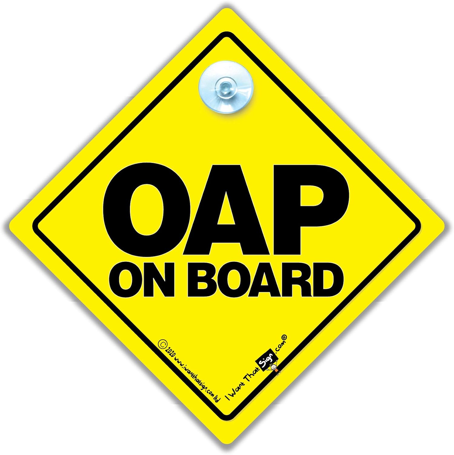 Oap On Board Car Sign, Car Sign, Bumper Sticker, Baby on Board, Driving ...