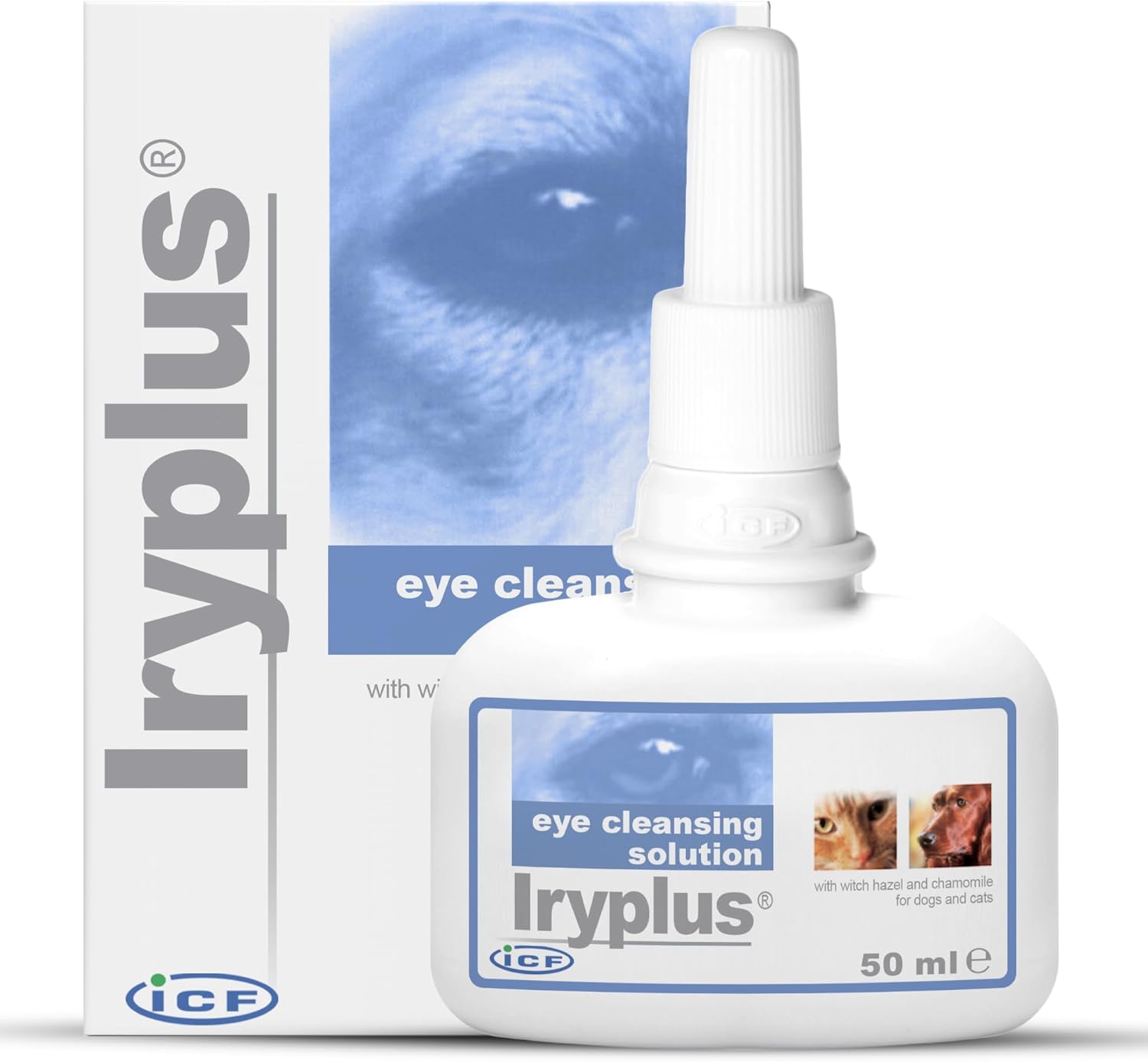 Iryplus Eye Solution for Dogs and Cats | Gentle Cleansing & Soothing ...