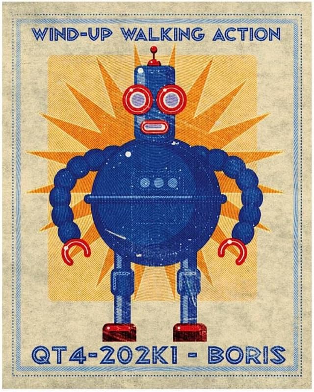 Boris Arte de la caja Robot por John W. Golden Art Print Póster ...