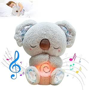 YELIY Koala Peluche Que Respira - Koala Dreams para ansiedad - Nutria Respiratoria con Música y ...