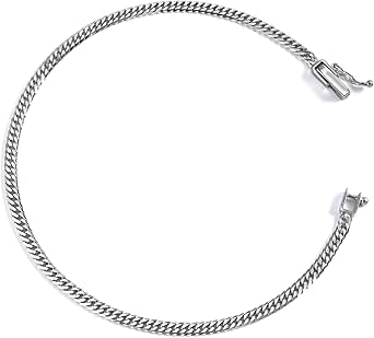 Amazon.co.jp: [SPERANZA] プラチナ850 喜平 ブレスレット 6面ダブル 5g 20cm 2.4mm幅 Pt850 造幣局検定マーク入り プラチナ チェーン : ファッション