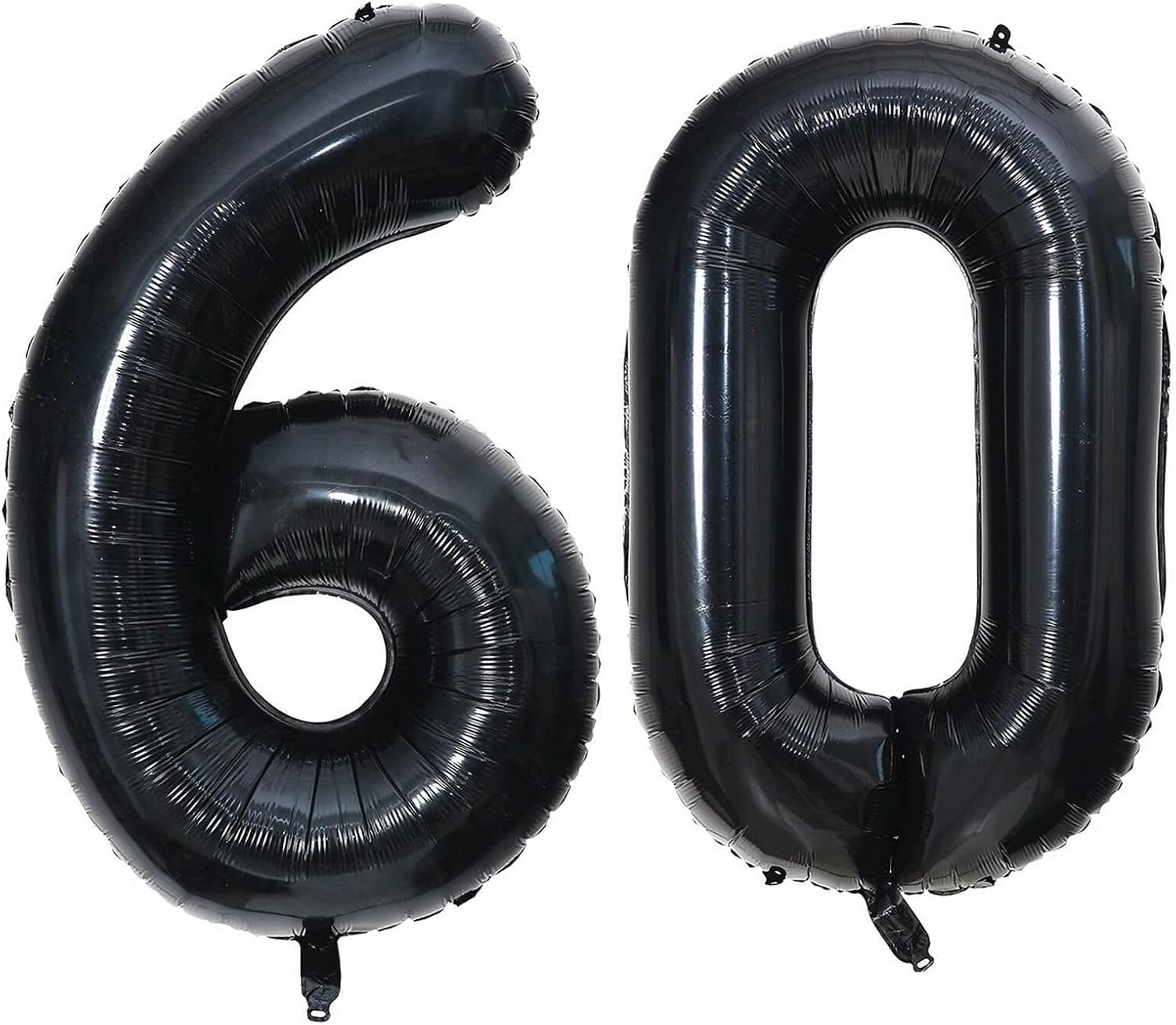 Amazon.com: 40 Inch Black 60 Number Balloons Giant Jumbo Huge 60 Foil ...