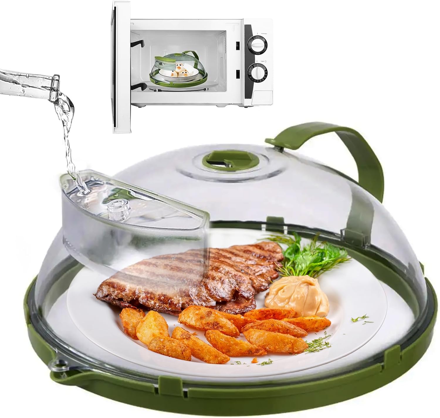 Amazon.com: Microwave Cover for Heating Food - Cooking Splatter Cover ...