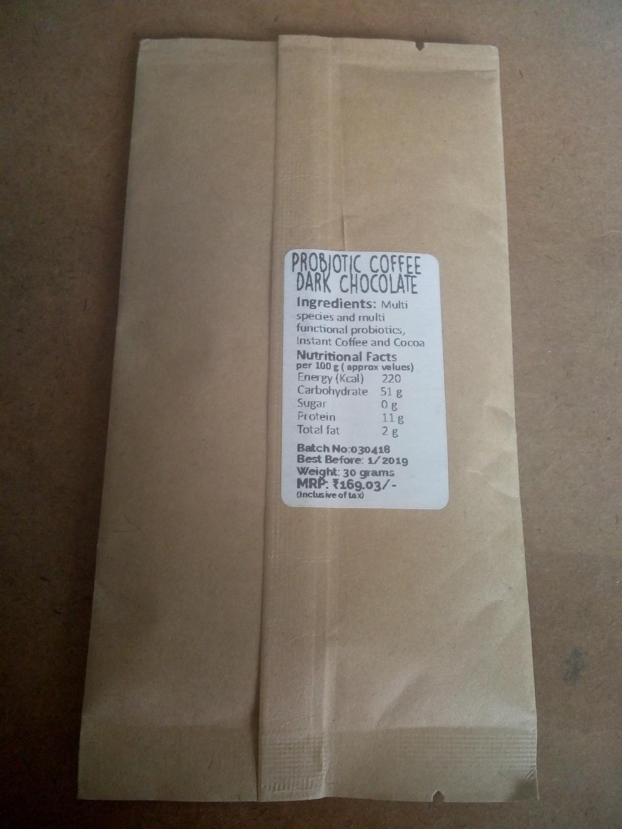 Probites (Feel Good Probiotics) Probiotic Dark Chocolate Coffee, 1 ...