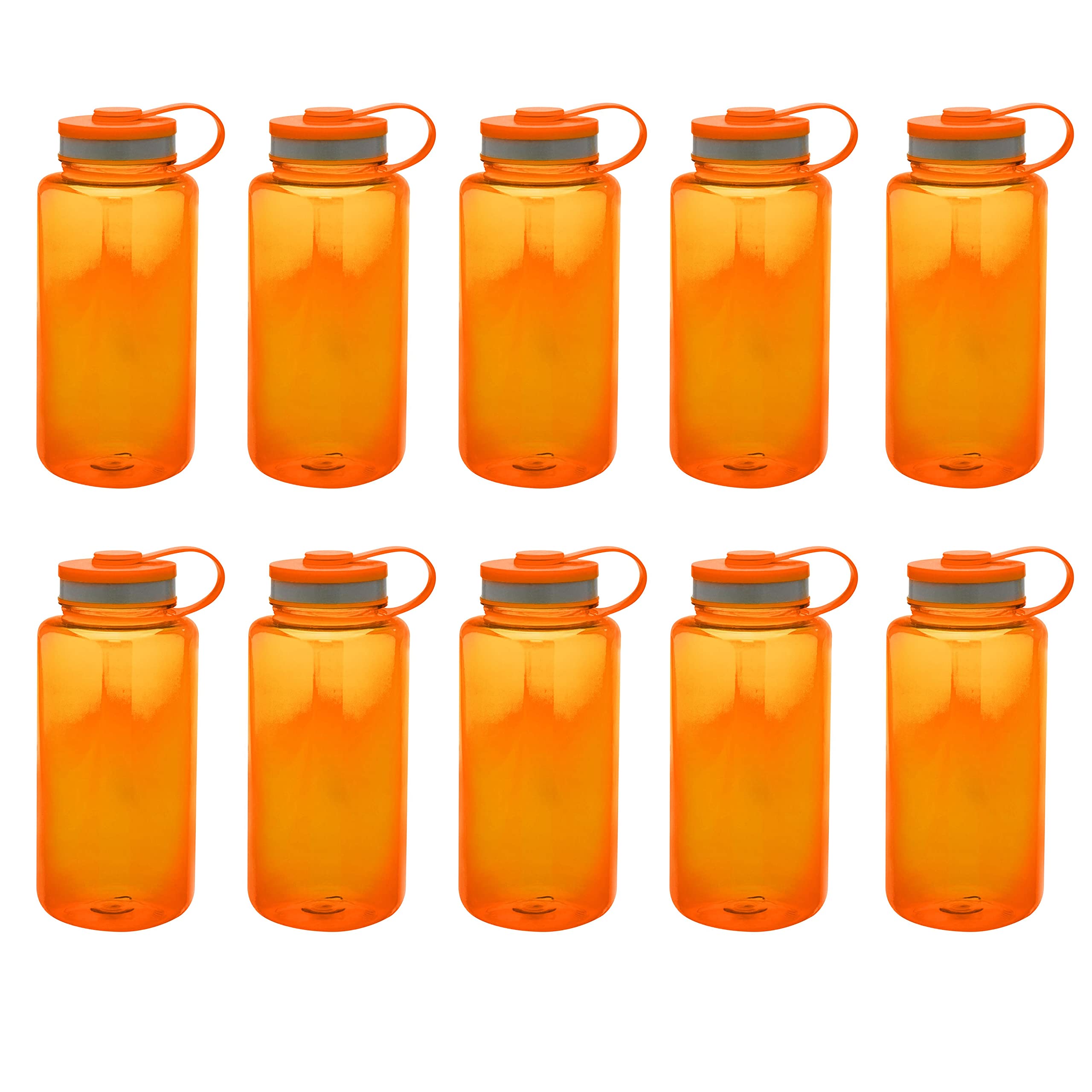 Amazon.com: DISCOUNT PROMOS Plastic Sports Water Bottles with Flip Lid ...