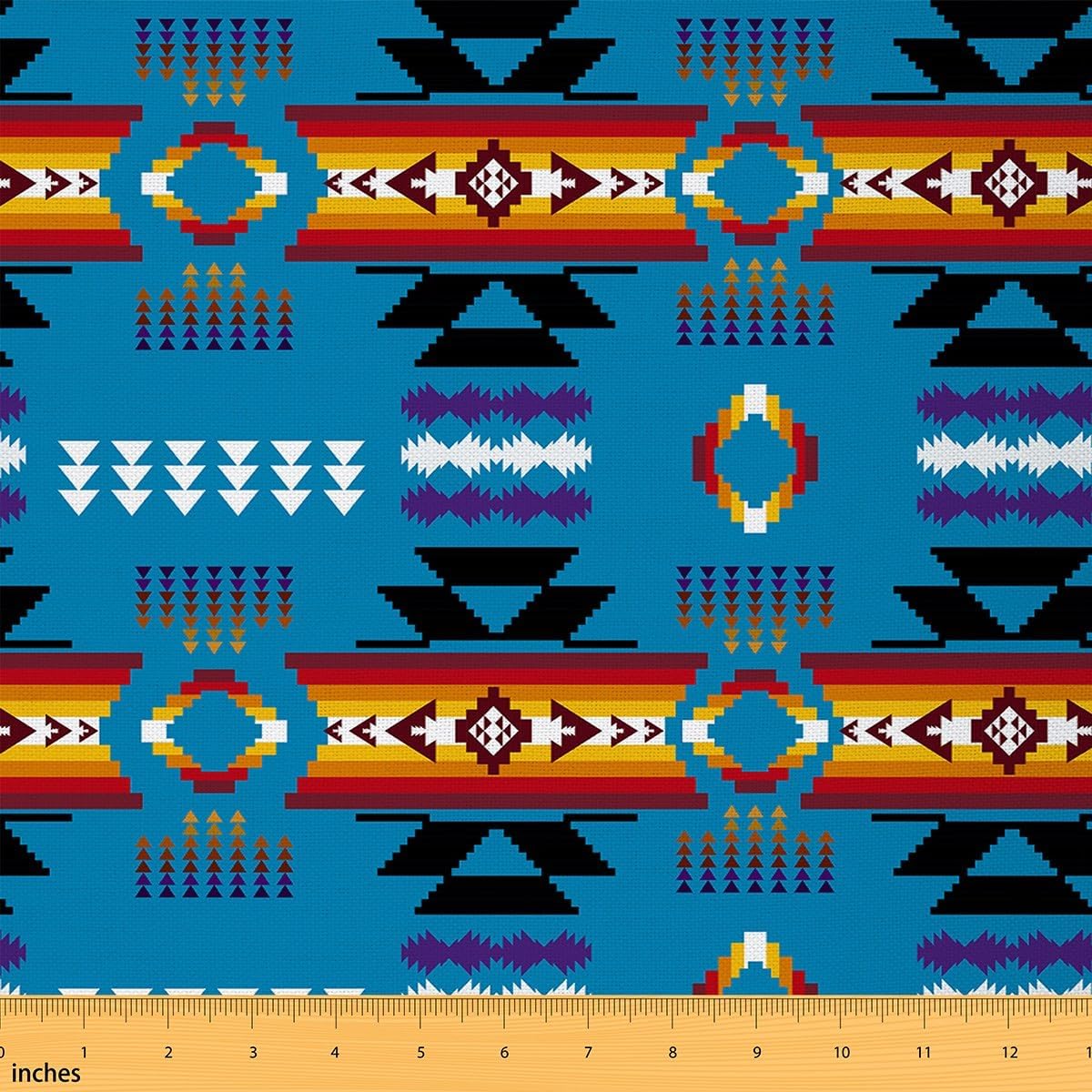 Amazon.com: Tribal Aztec Fabric by The Yard, Boho Upholstery Fabric ...