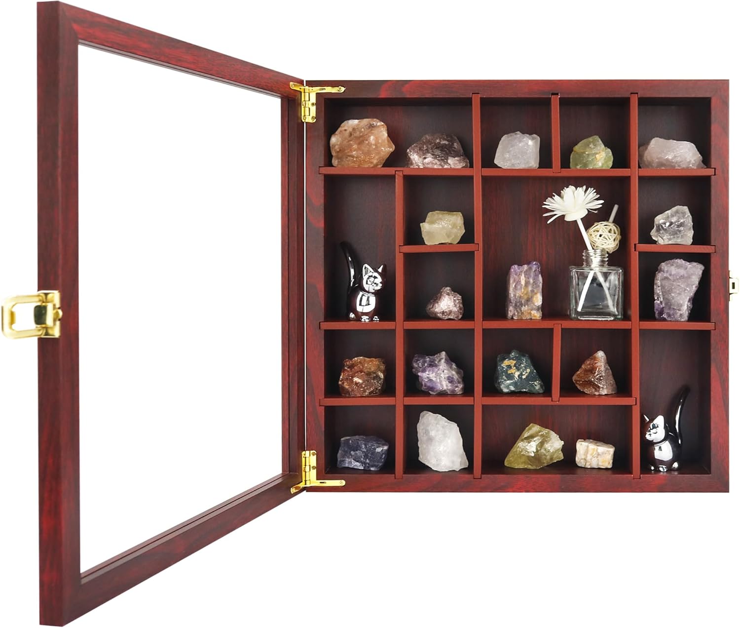 Amazon.com: FramePro Adjustable Rock Display Case, Rock Collection Box ...