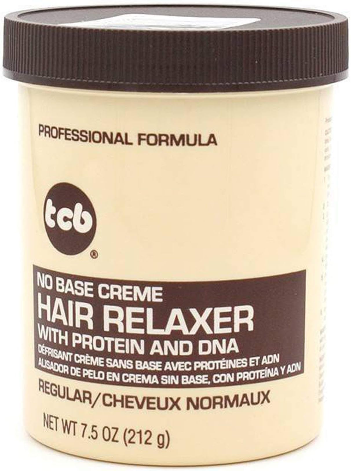 Amazon.com : Tcb No Base Hair Relaxer Creme Regular, 7.5 Ounce : Hair ...
