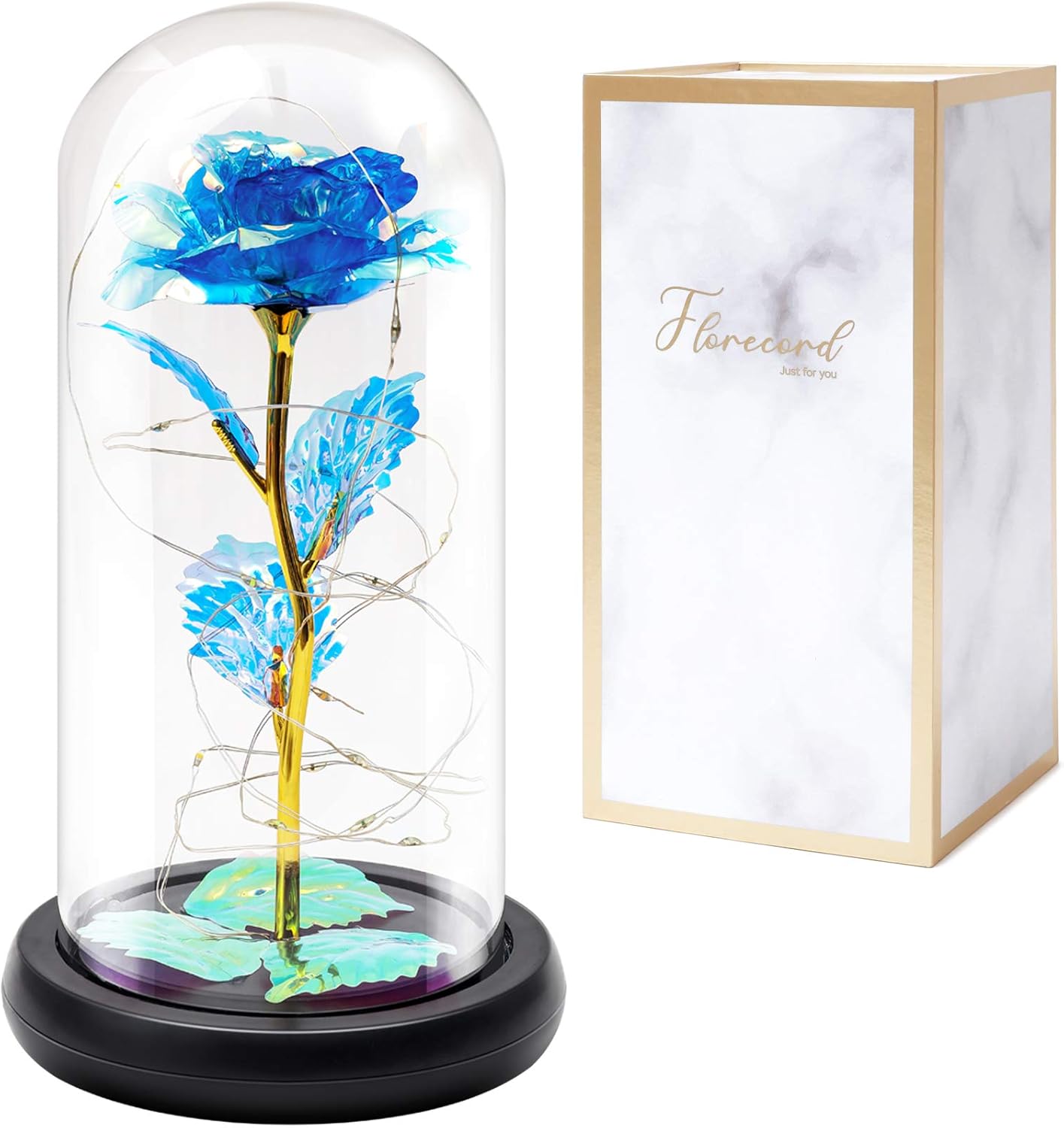 FLORECORD – Regalo de la Bella y la Bestia, luz de la flor de la rosa ...