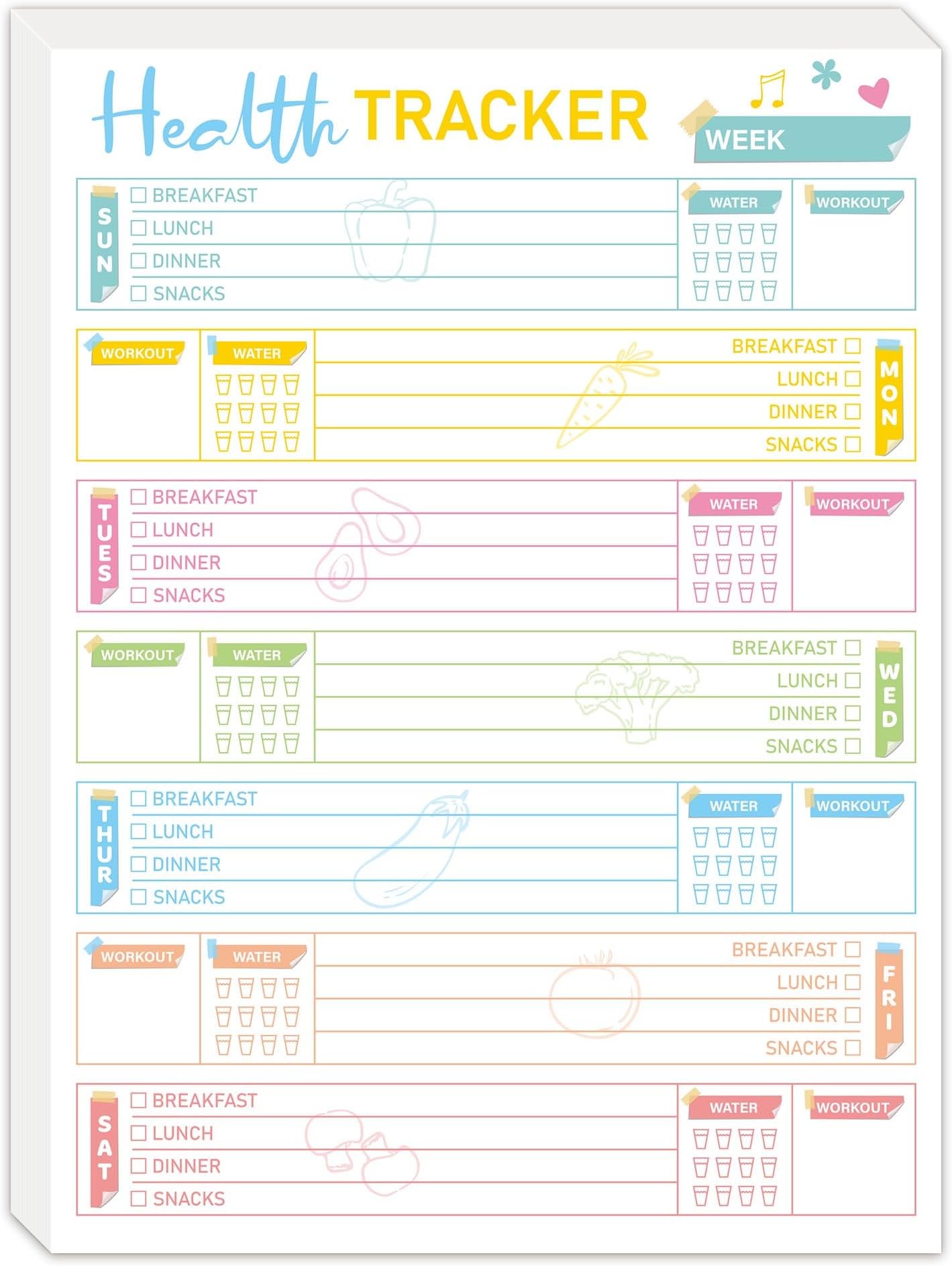 Amazon.com : Wellness Planner & Fitness Log - Daily Diet & Health ...