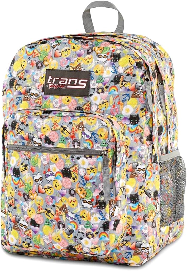 Amazon.com: Trans by Jansport Supermax Multi Emoticon Backpack ...