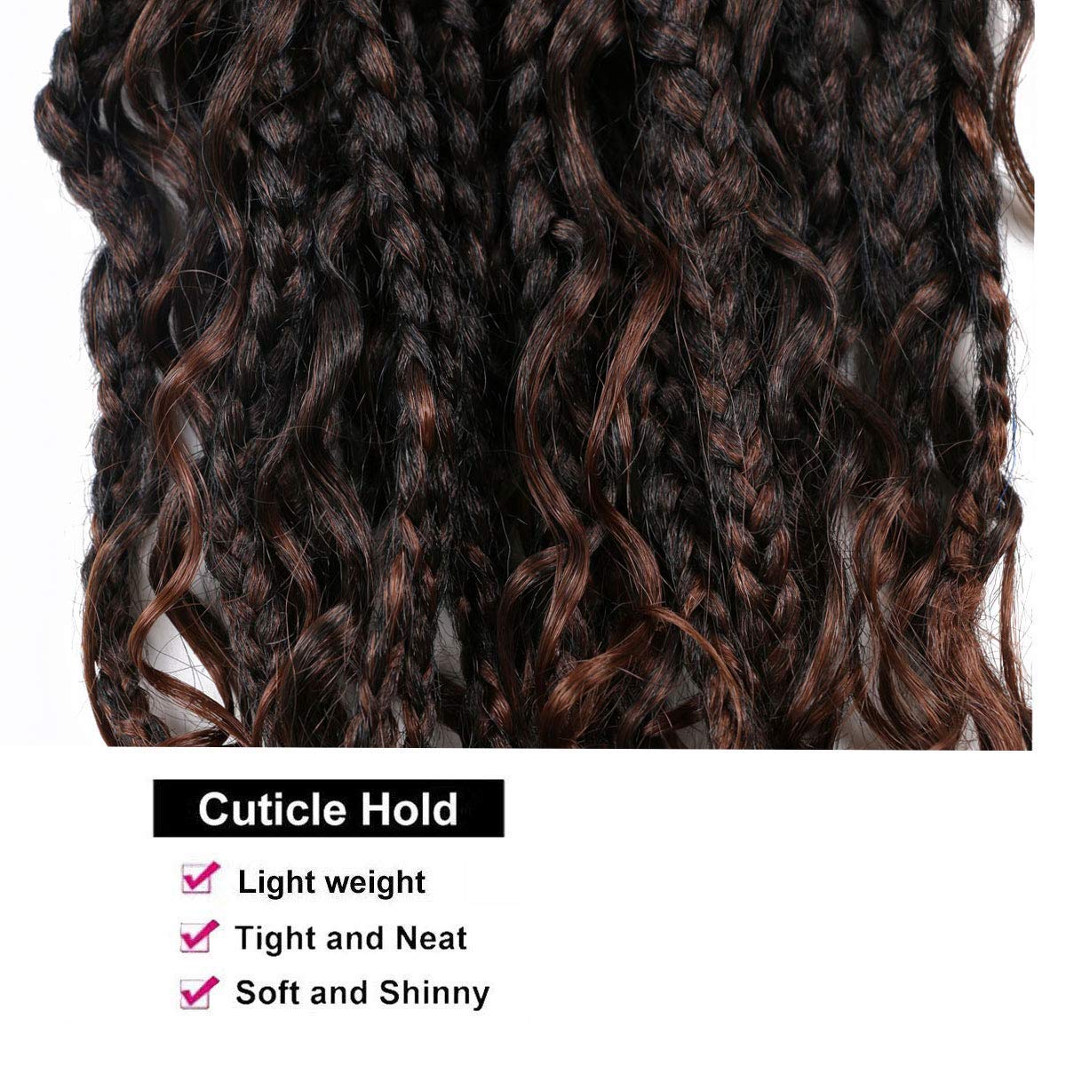 Mytarku 7 Packs Box Braids Crochet Hair 20 inch Box Braids Crochet ...