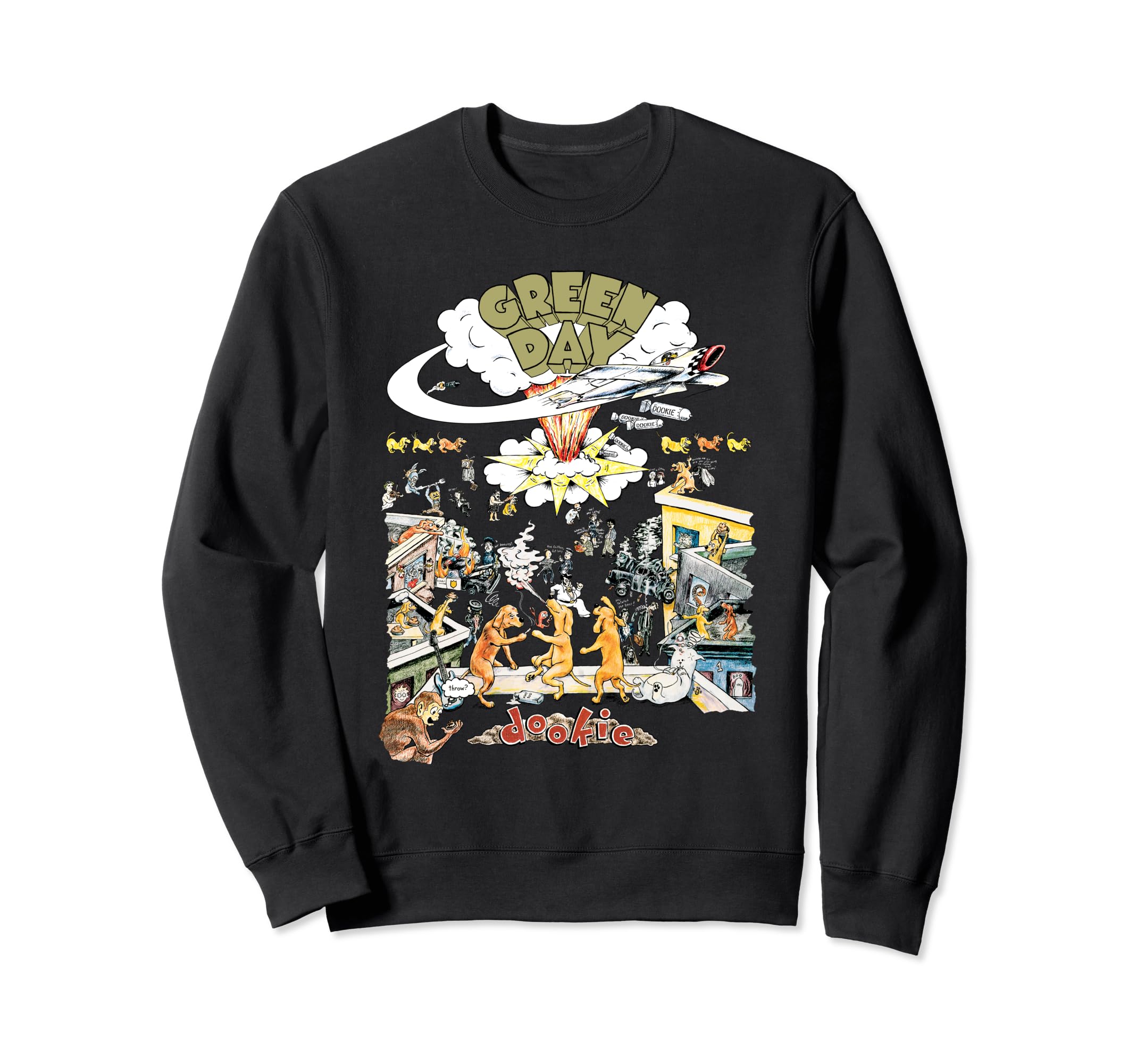 Amazon.com: Green Day Dookie Scene Sweatshirt : Clothing, Shoes & Jewelry