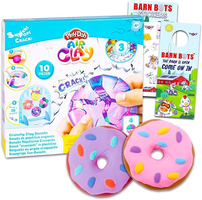 Amazon.com: Play-Doh Craft Kit for Kids - Air Dry Clay Bundle with ...