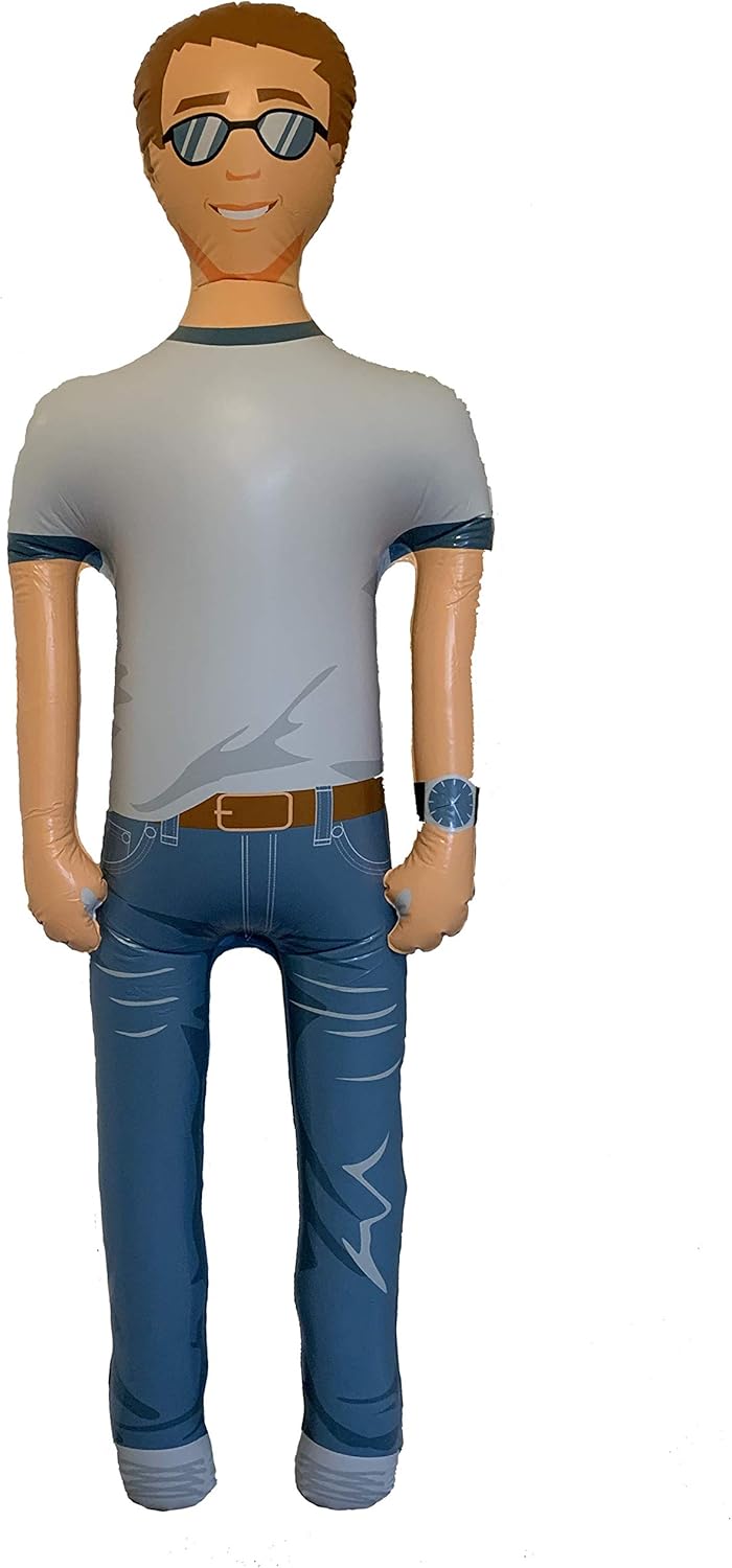 Man Akin: Inflatable Talking Boyfriend Husband, Funny Gifts for Women ...