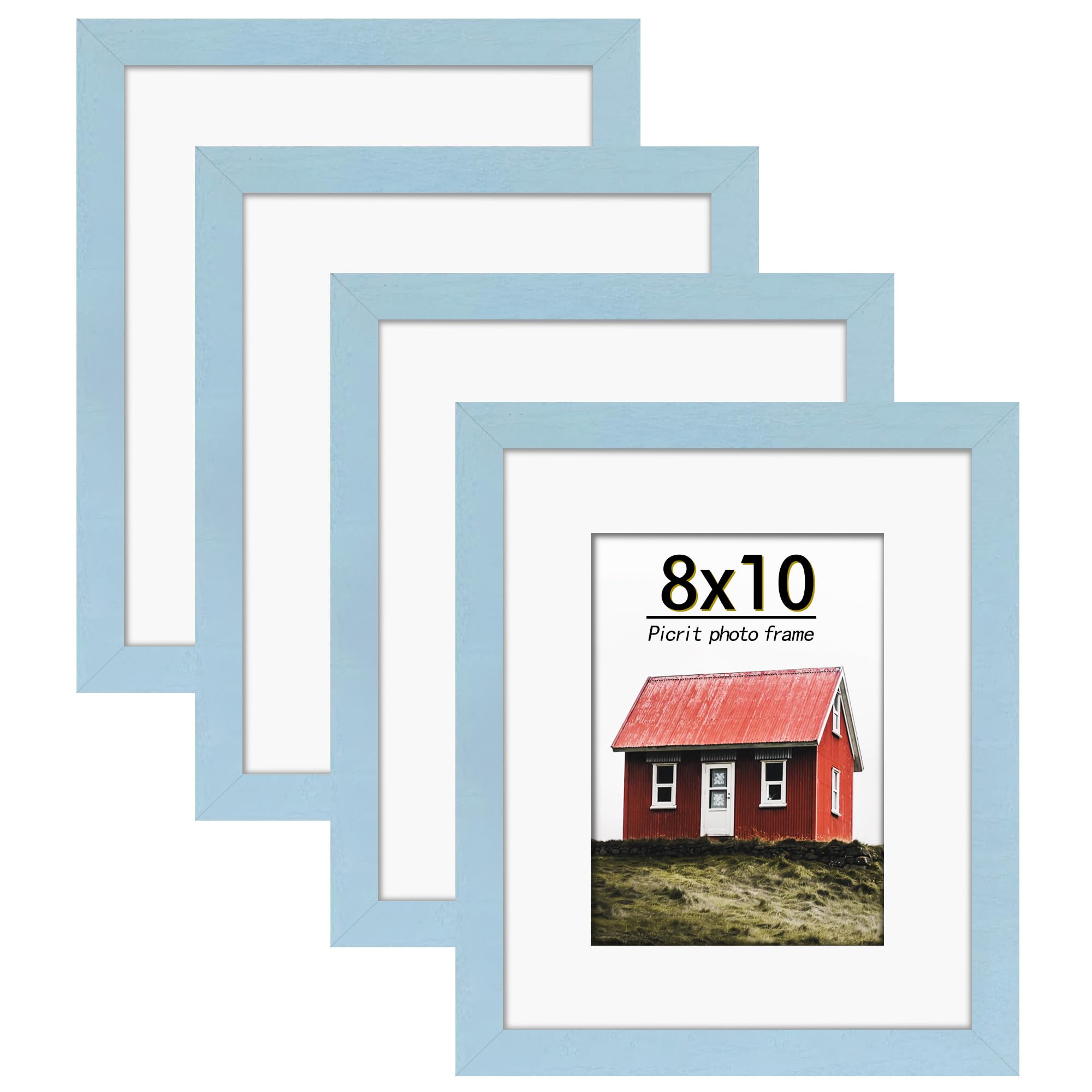 Amazon.com - Picrit 8x10 Picture Frame Set of 4, Made of High ...