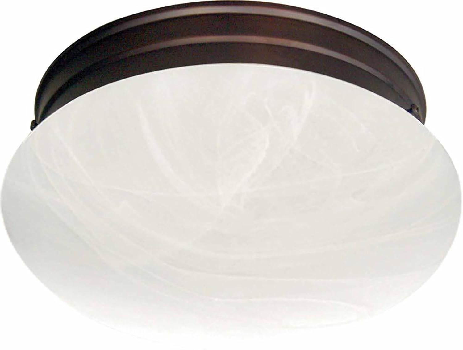 Monument 617595 Flush Mount Ceiling Fixture, Brushed Nickel, 9-1/2 In ...