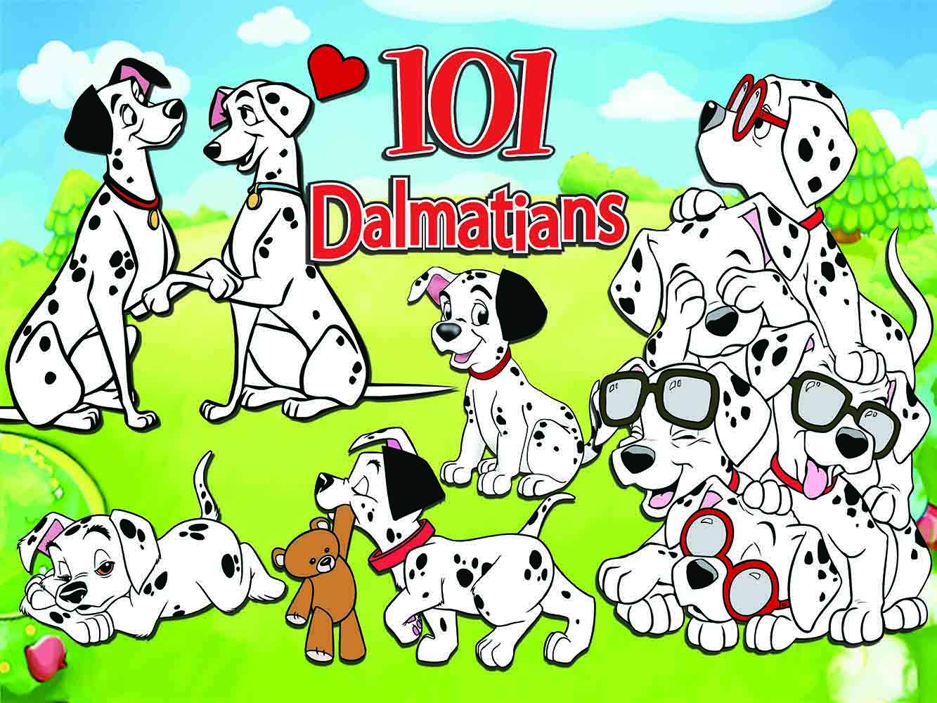 Buy 101 Dalmatians Backdrop Paw Party Decorations Puppy Dog Paw Print ...
