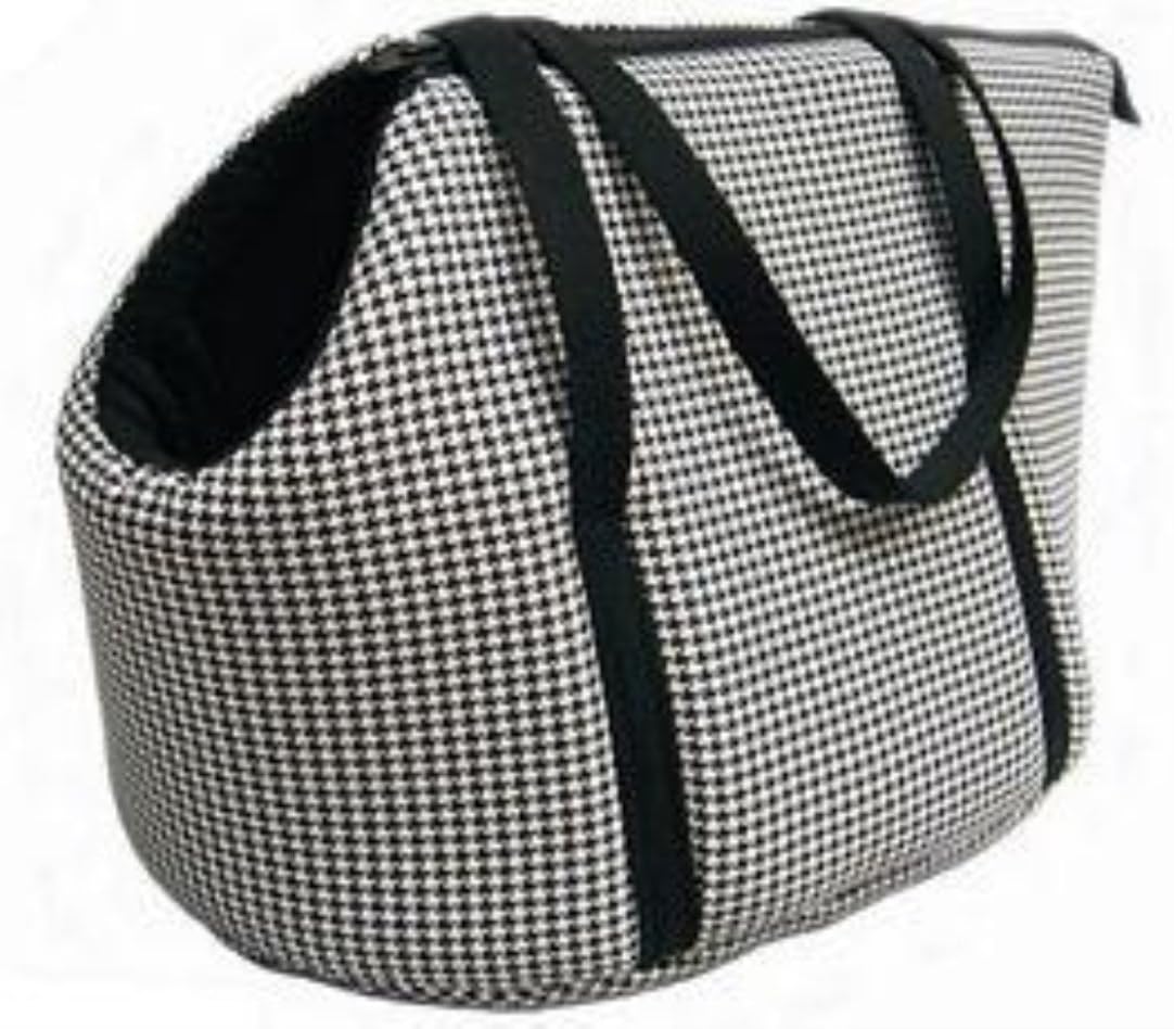 Amazon.com : Cosipet Dog Carrier Tooth Check Black & White Small ...