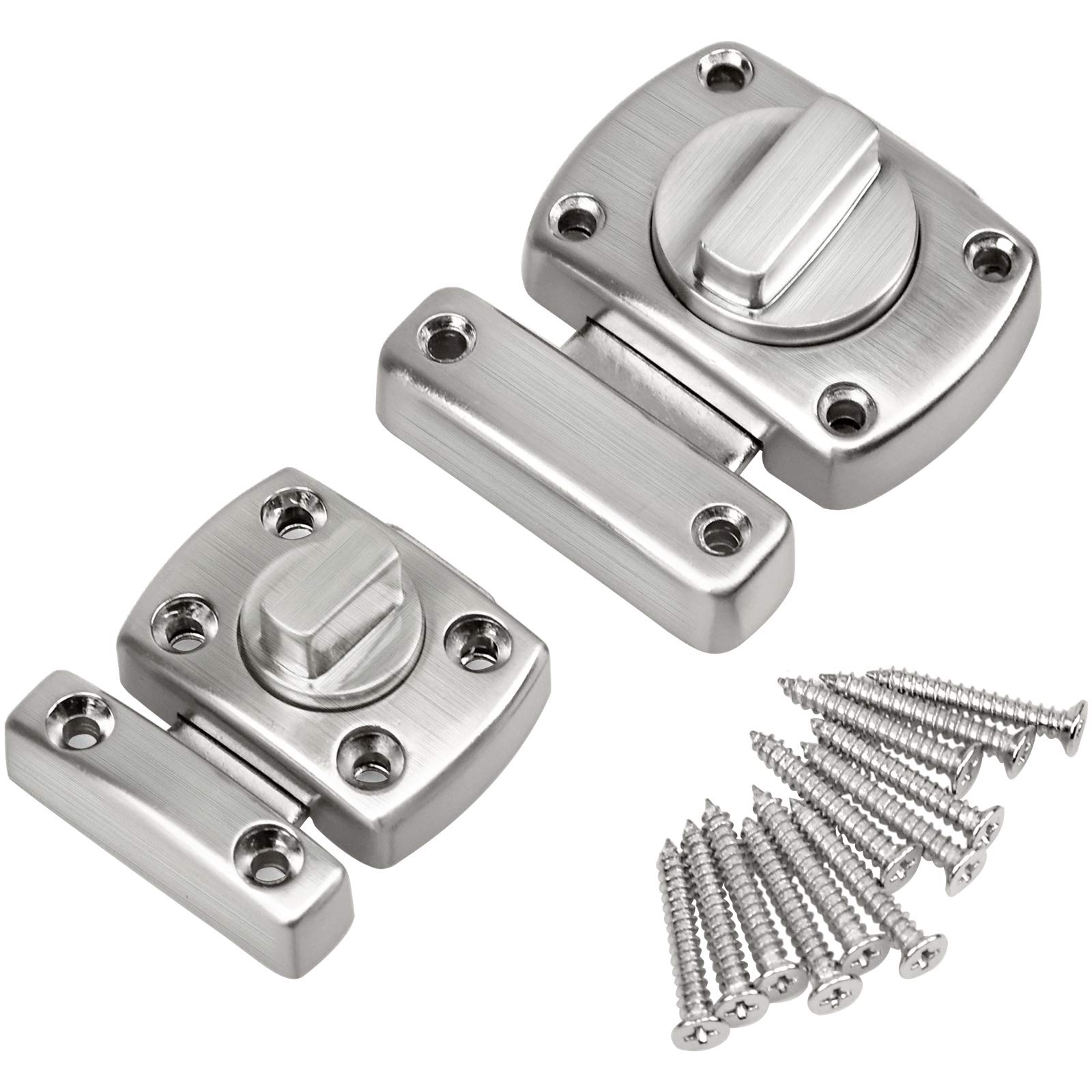 Buy Bathroom Door Latch, SANTOO 2 Pack Rotate Bolt Latch Gate Lock with ...