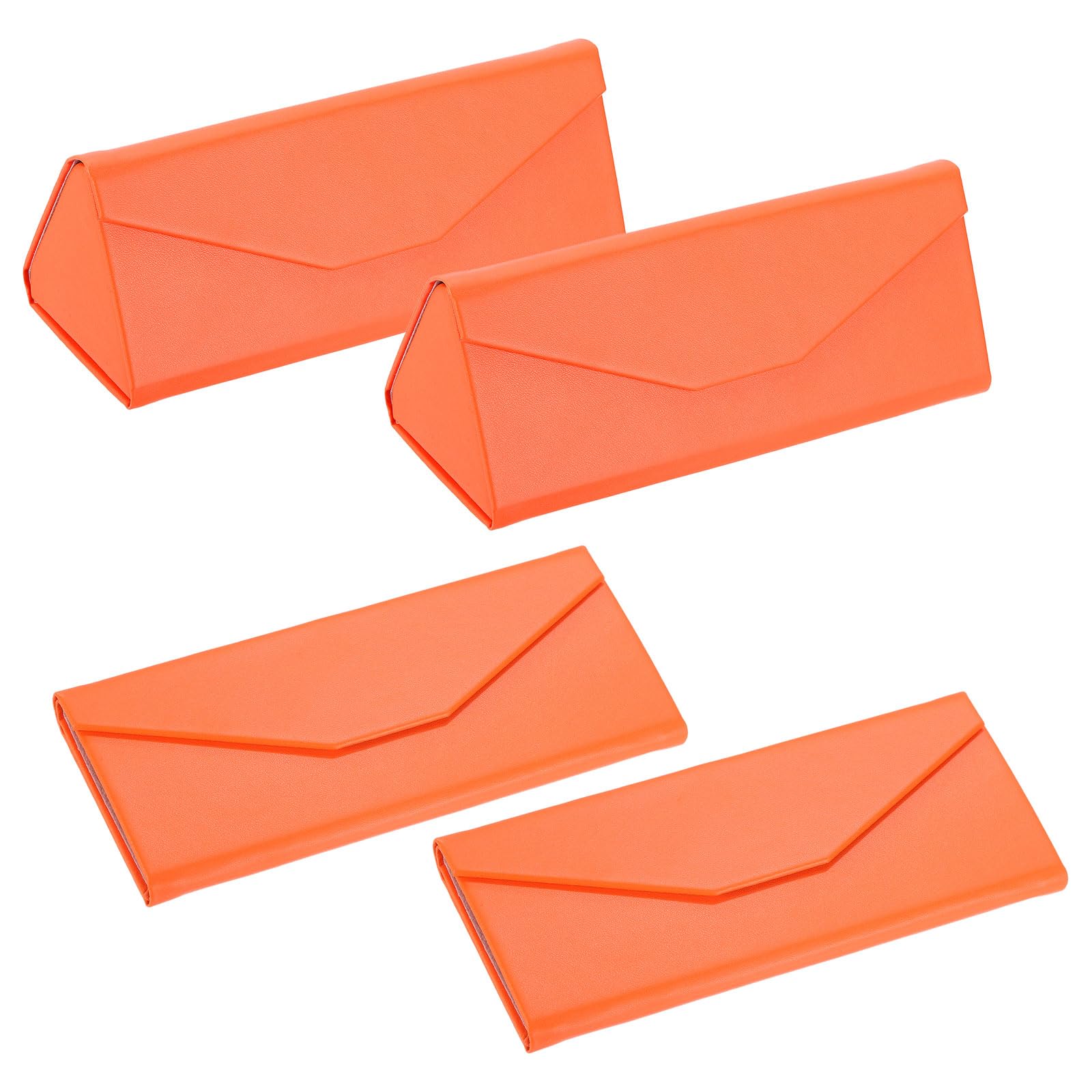 PATIKIL Foldable Glasses Case, 2 Pcs Triangle Magnetic Sunglasses ...