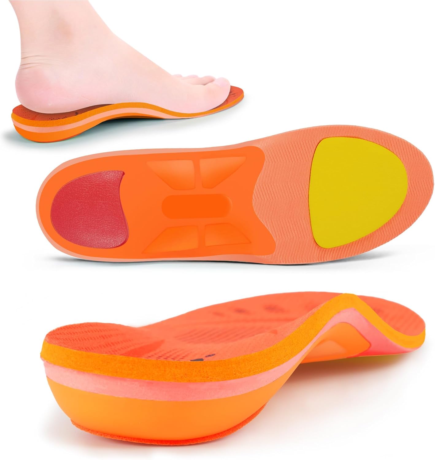SUPPOTINSERT Fascite Plantare Ortopedico Solette Ortopediche Arco Donne ...