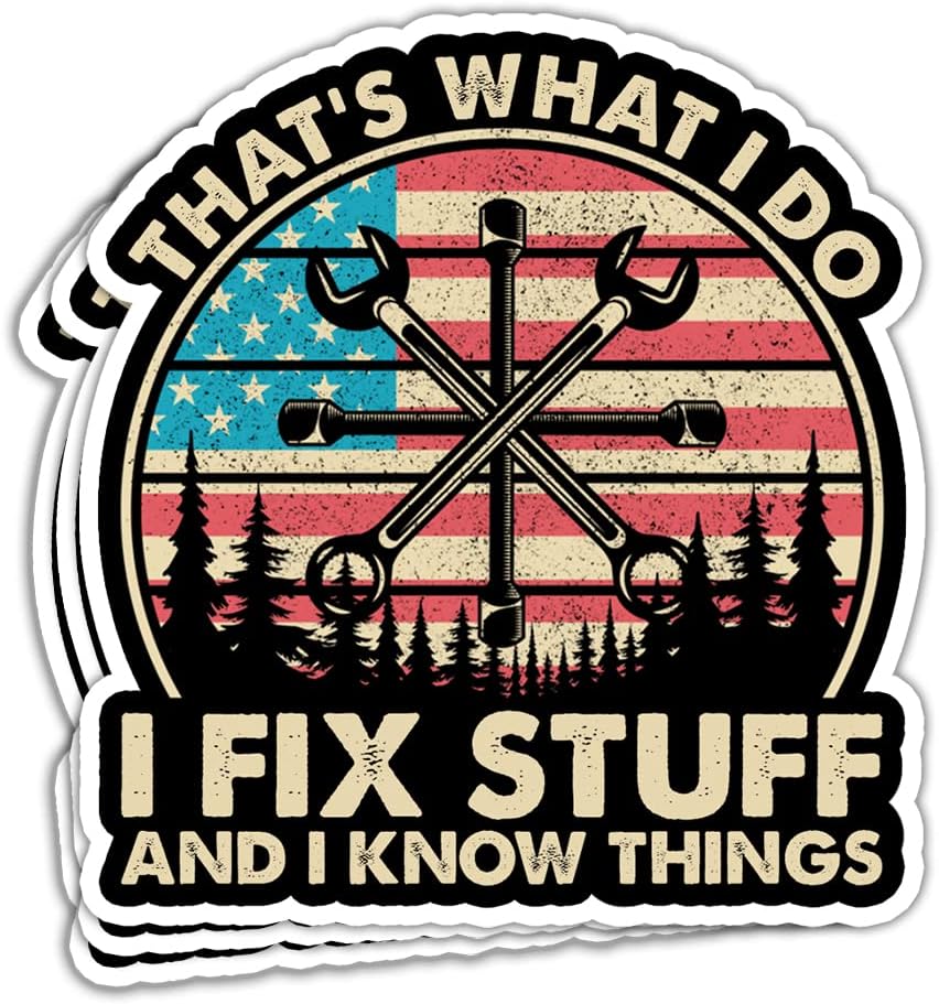 Amazon.com: SODAVA (3Pcs) Aircraft Mechanic Stickers Aircraft ...