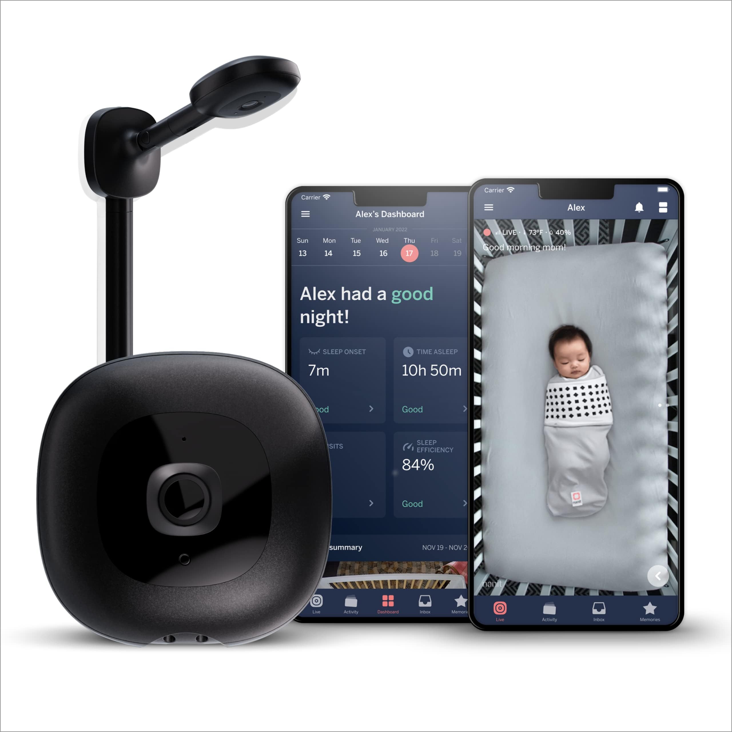 Amazon.com: Nanit Pro Smart Baby Monitor & Wall Mount - 1080p Secure Wi ...