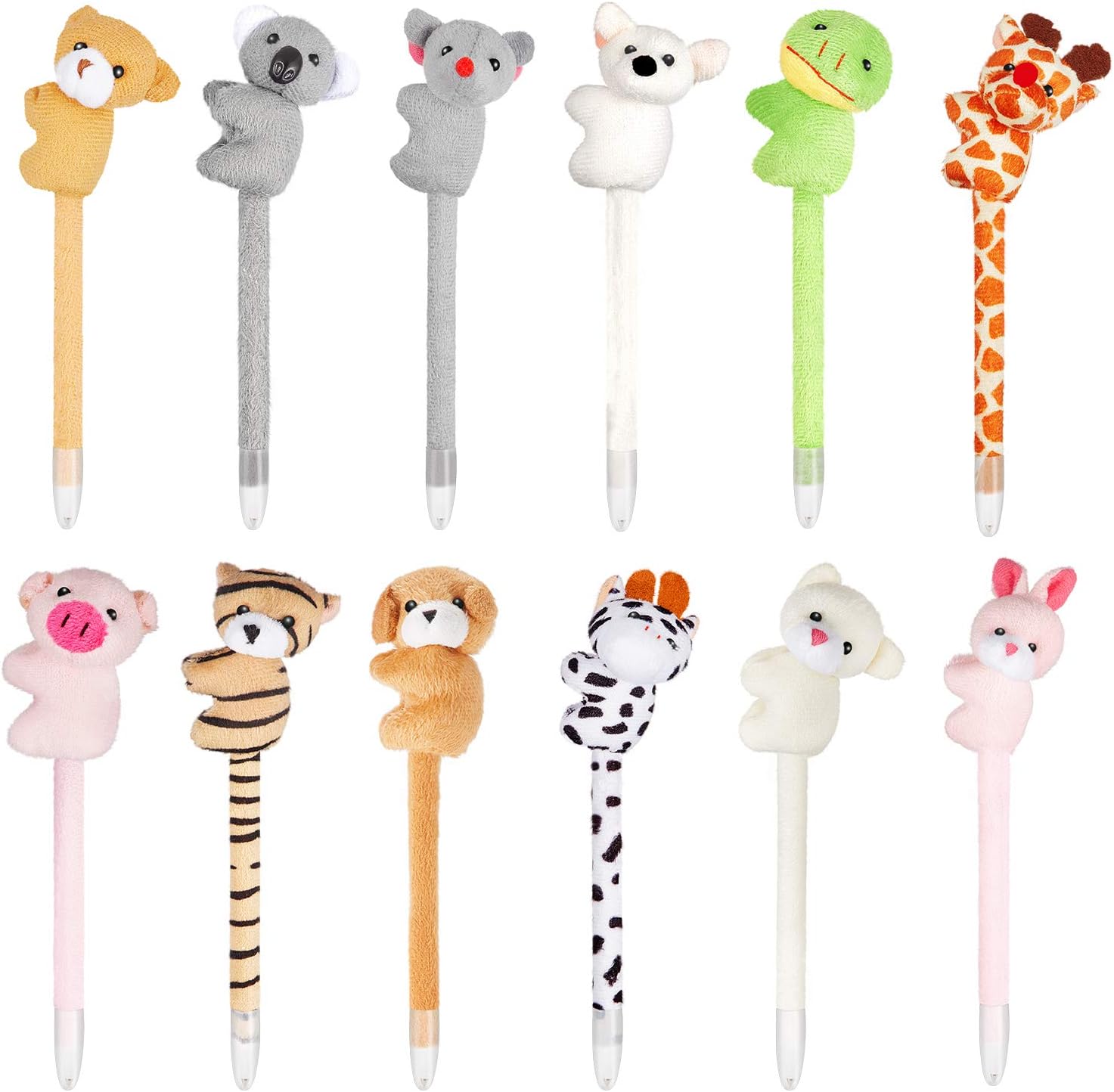 Amazon.com: Outus 12pcs Novelty Animal Pens Cartoon Character Animal ...