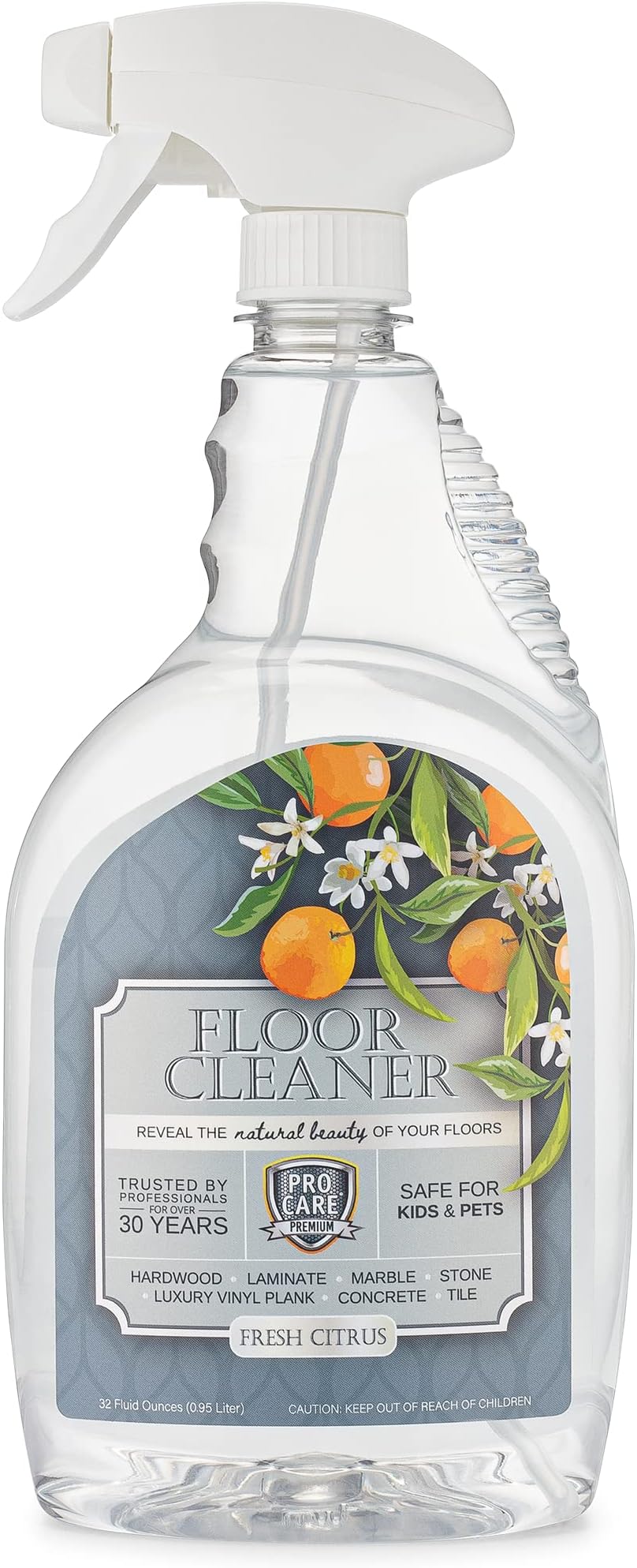 Amazon.com: ProCare Citrus Floor Cleaner 32oz / 0.95L Spray Bottle and ...