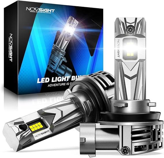 NOVSIGHT H11 LED Headlight Bulb - 27000LM 1:1 Size H11 Headlight Bulb ...