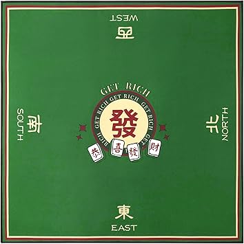 Whyzsjnclg Mahjong Mat, 32x32 Inch Mahjong Table Cloth Square Mahjong ...